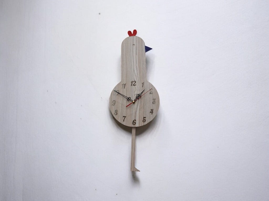 Laser Cut Wooden Duck Wall Clock with Pendulum Free Download | Vectrz
